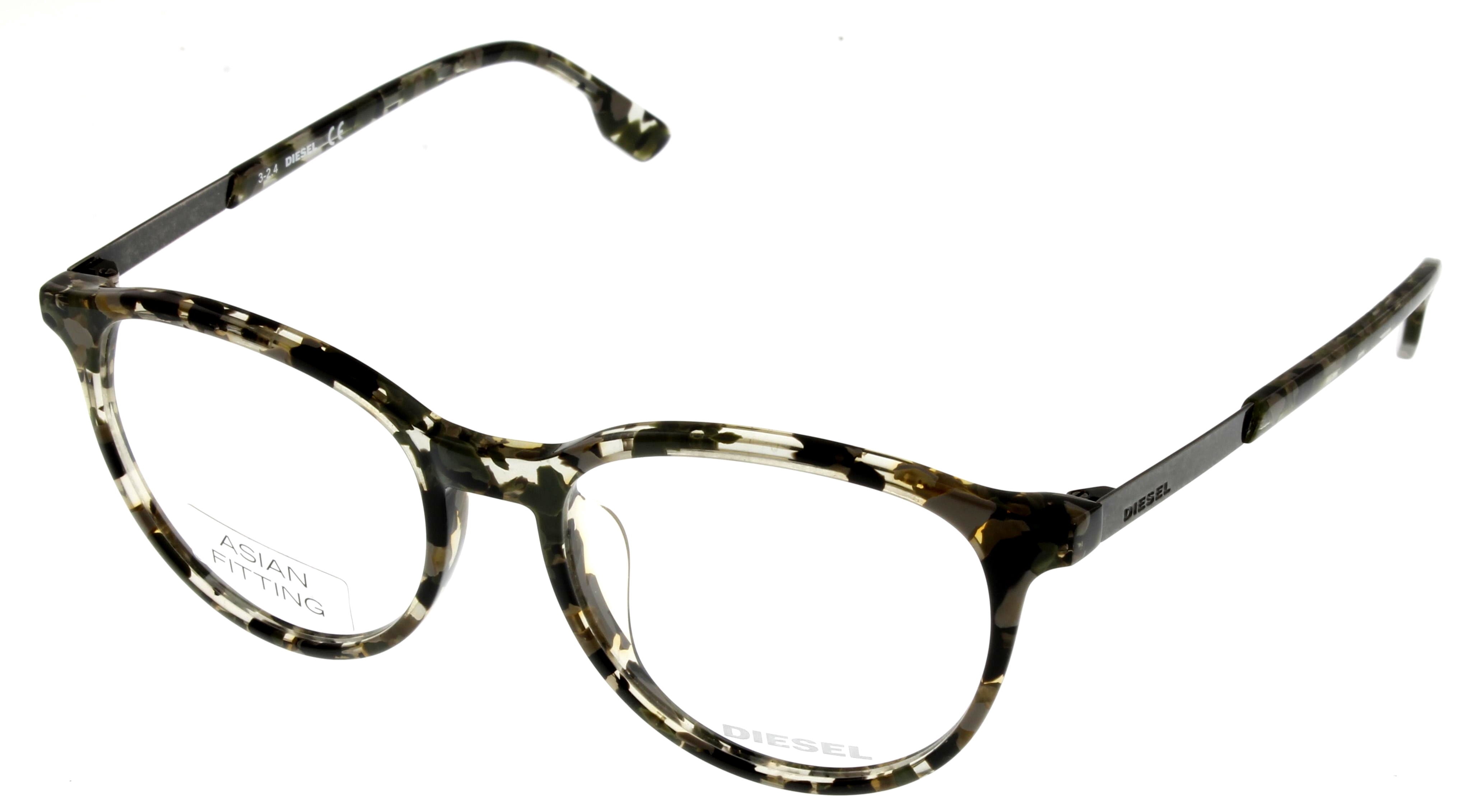 Diesel Unisex Blue Jeans Black Eyeglasses Frame Oval DL5117 002 ...