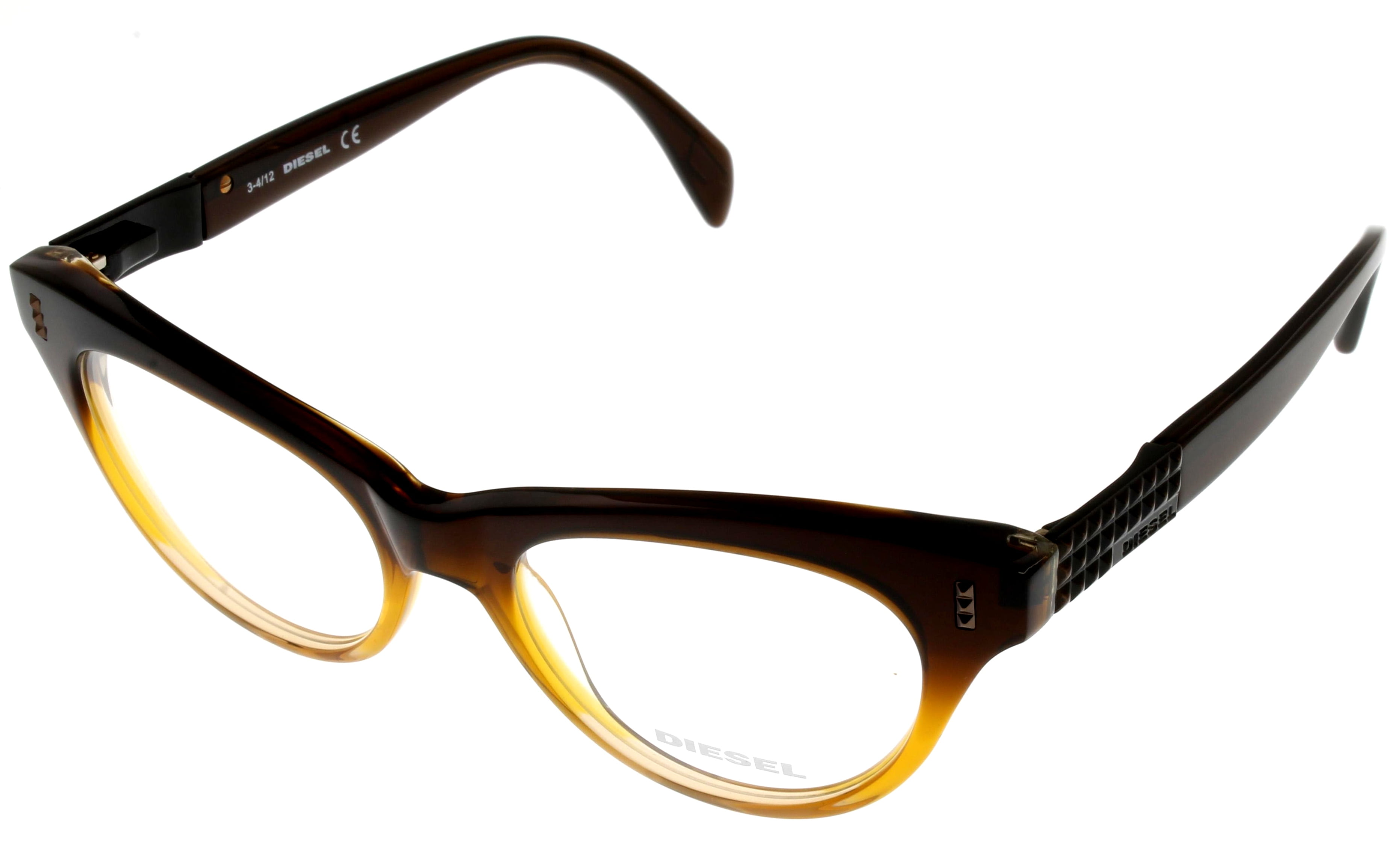 Diesel Women Eyewear Frame Brown Cat Eye DL5054 050 - Walmart.com