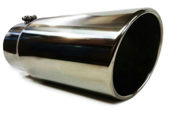 Diesel truck exhaust tip 4" inlet 6" outlet 15" long polish - Walmart.com