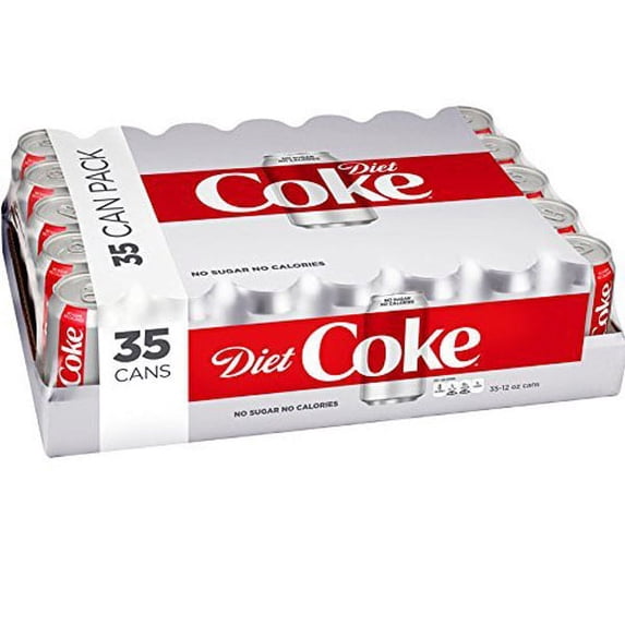 Diet Coke, 12 oz cans, 35 pack, Sparkling Soda with Refreshing Taste ...