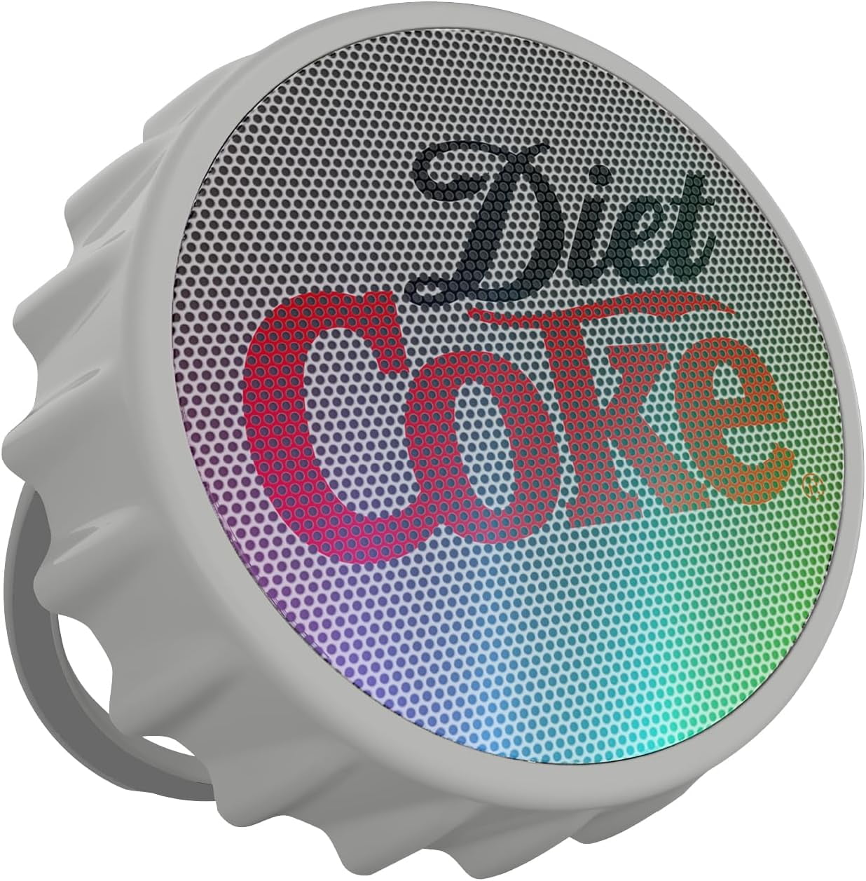 Diet Coke Bottle Cap Shaped Bluetooth Speaker with Kickstand, Color ...