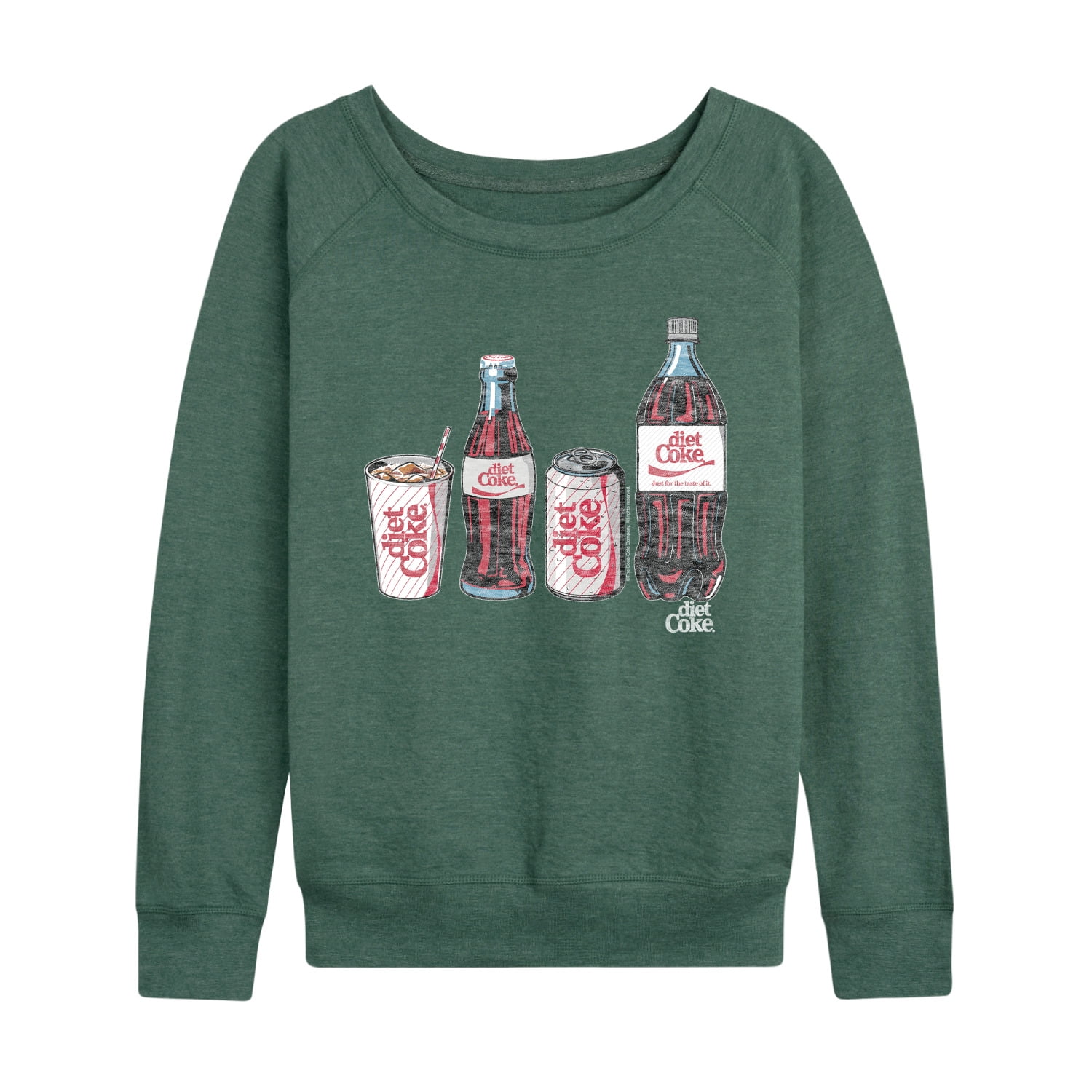 Diet Coke - Bottles and Cans - Women's French Terry Long Sleeve ...