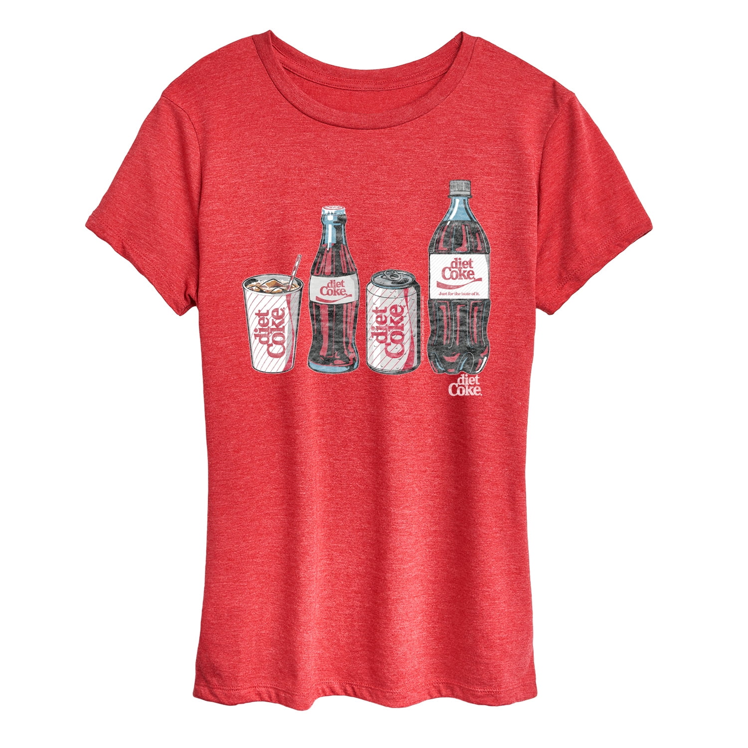 Diet Coke - Bottles and Cans - Women's Short Sleeve Graphic T-Shirt ...