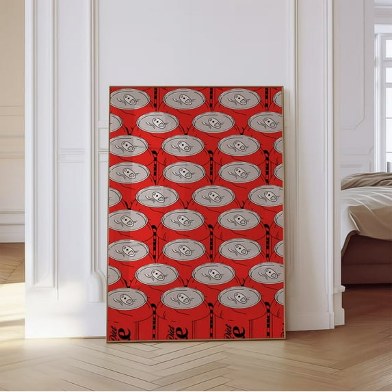 Diet Coke Cans Wall Art, Trendy Wall Art, Aesthetic Retro Print Preppy Funky Wall Art, Diet Coke ...