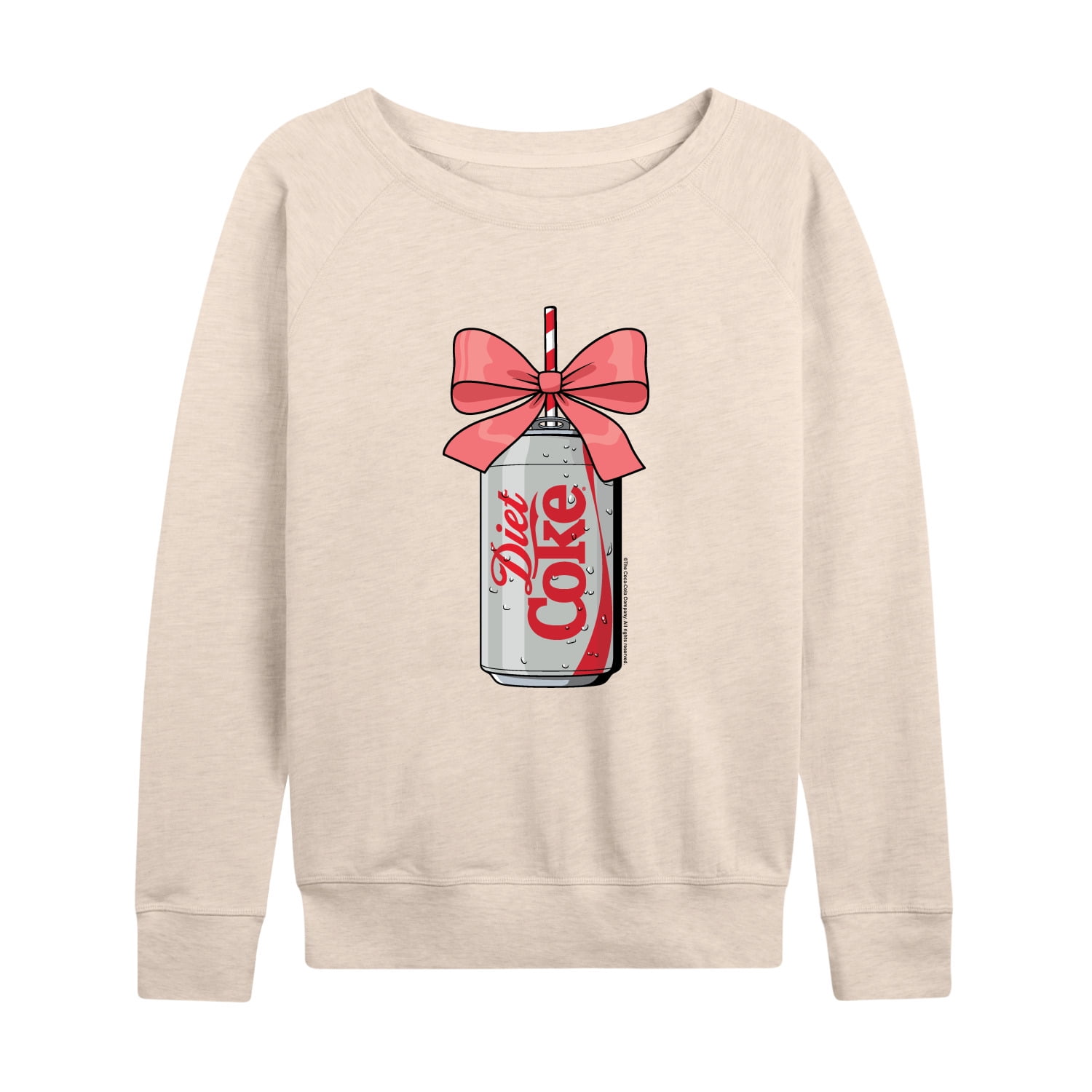 Diet Coke - Coquette Bow Diet Coke - Womens French Terry Long Sleeve ...