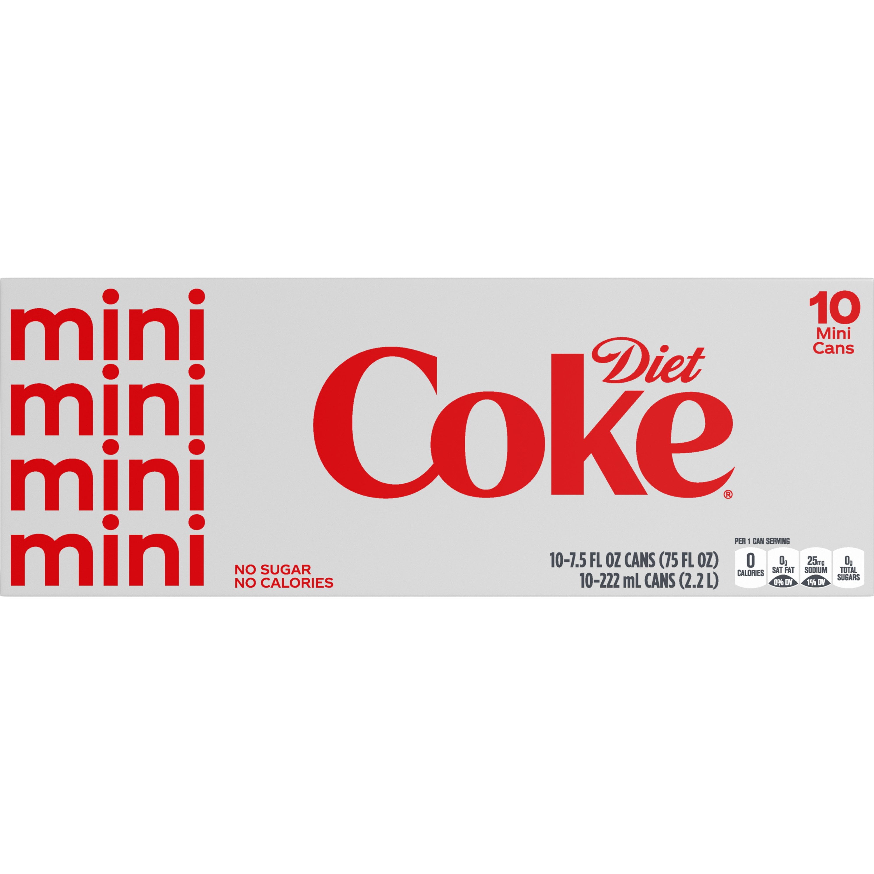 Diet Coke Diet Coke Mini 7.5 oz Cans - 7.5 oz (Packaging May Vary ...