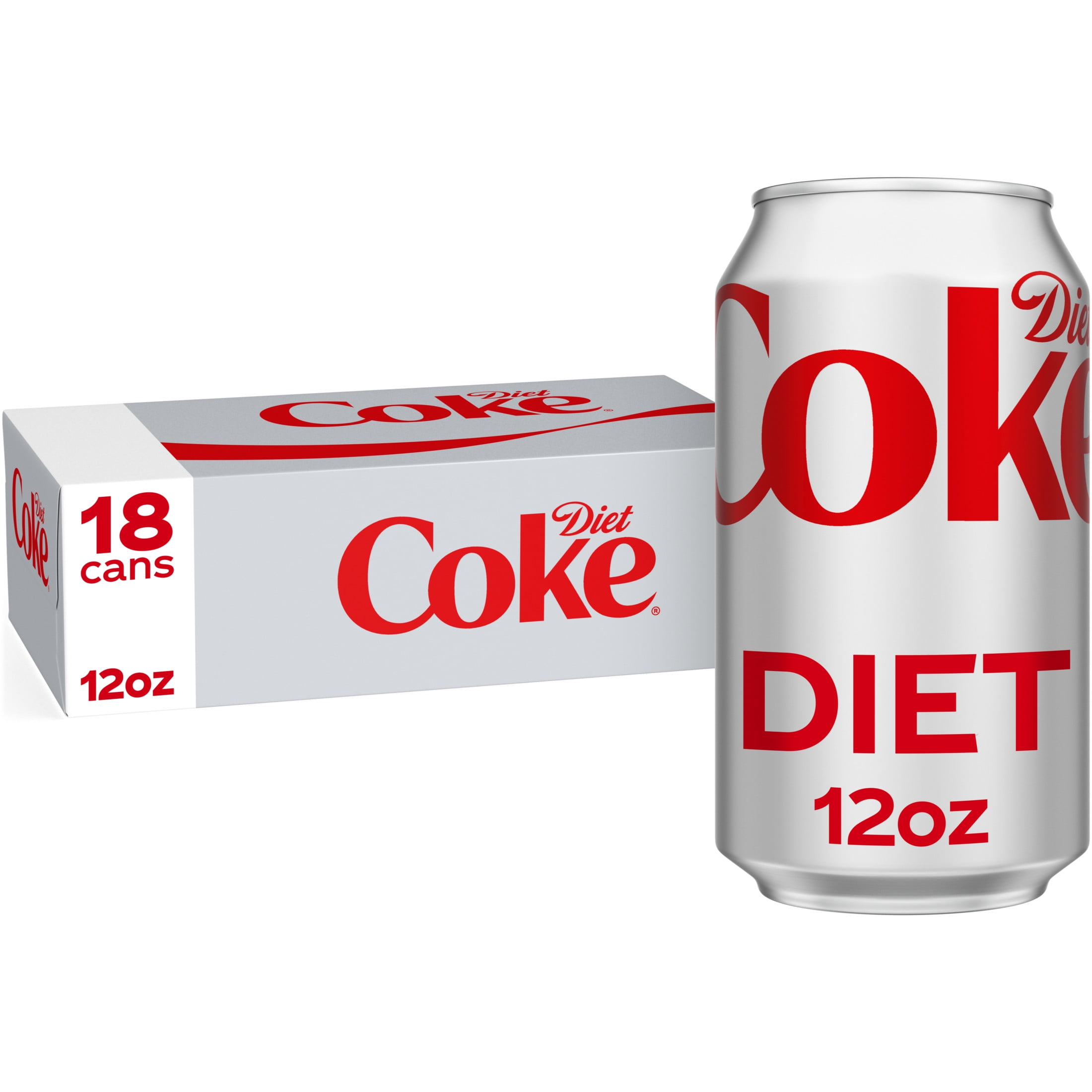 Diet Coke Sugar-Free Soda Pop, Crisp & Refreshing, 18 Pack Cans, 12 fl ...