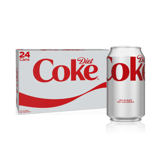 Diet Coke Diet Cola Soda Pop, 12 fl oz Cans, 24 Pack - Walmart.com