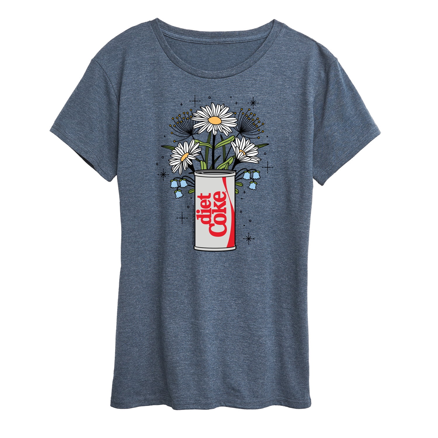Diet Coke - Flowers With Coke Can - Women's Short Sleeve Graphic T ...