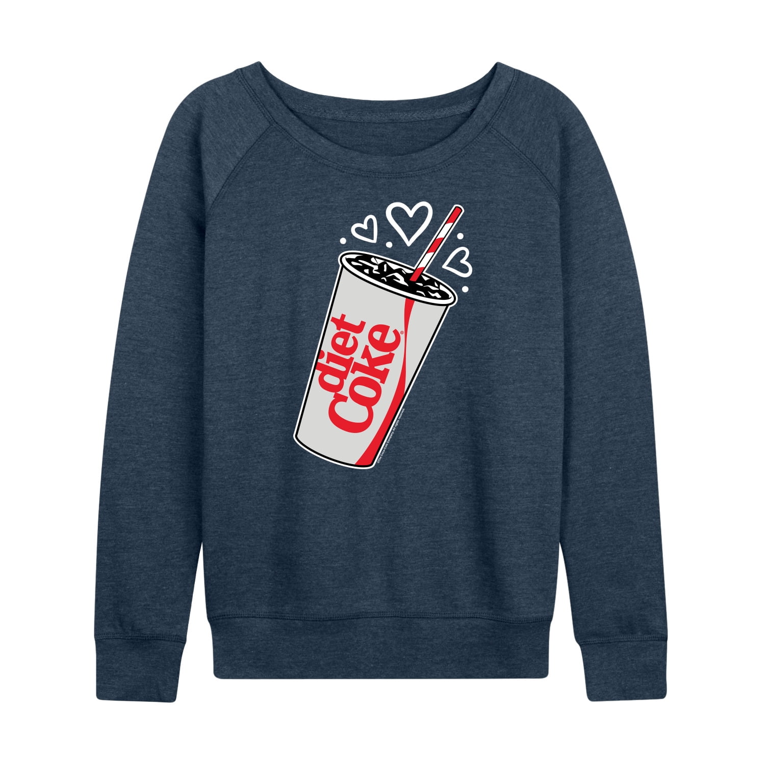 Diet Coke - Heart Bubbles - Women's Lightweight French Terry Long ...