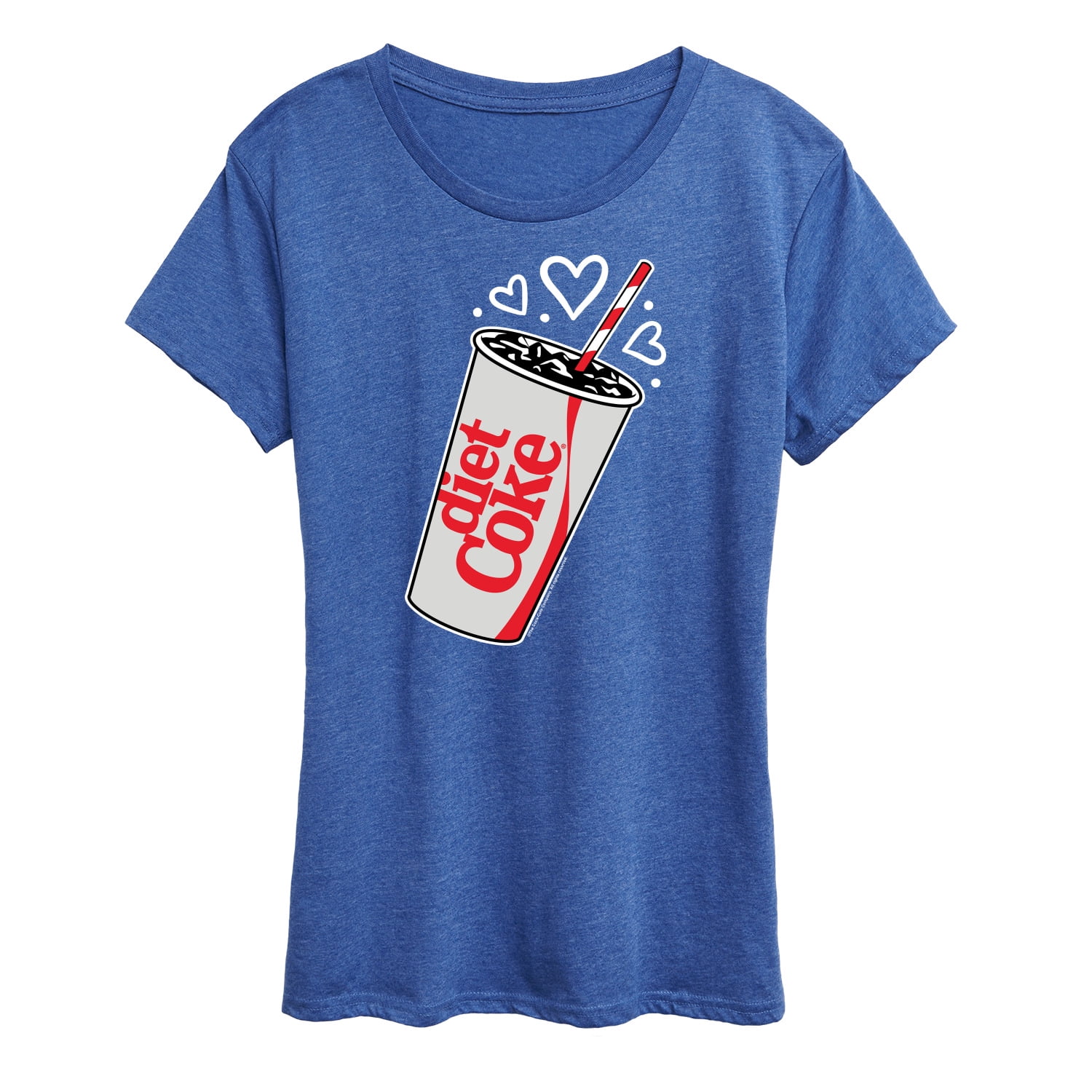 Diet Coke - Heart Bubbles - Women's Short Sleeve Graphic T-Shirt ...