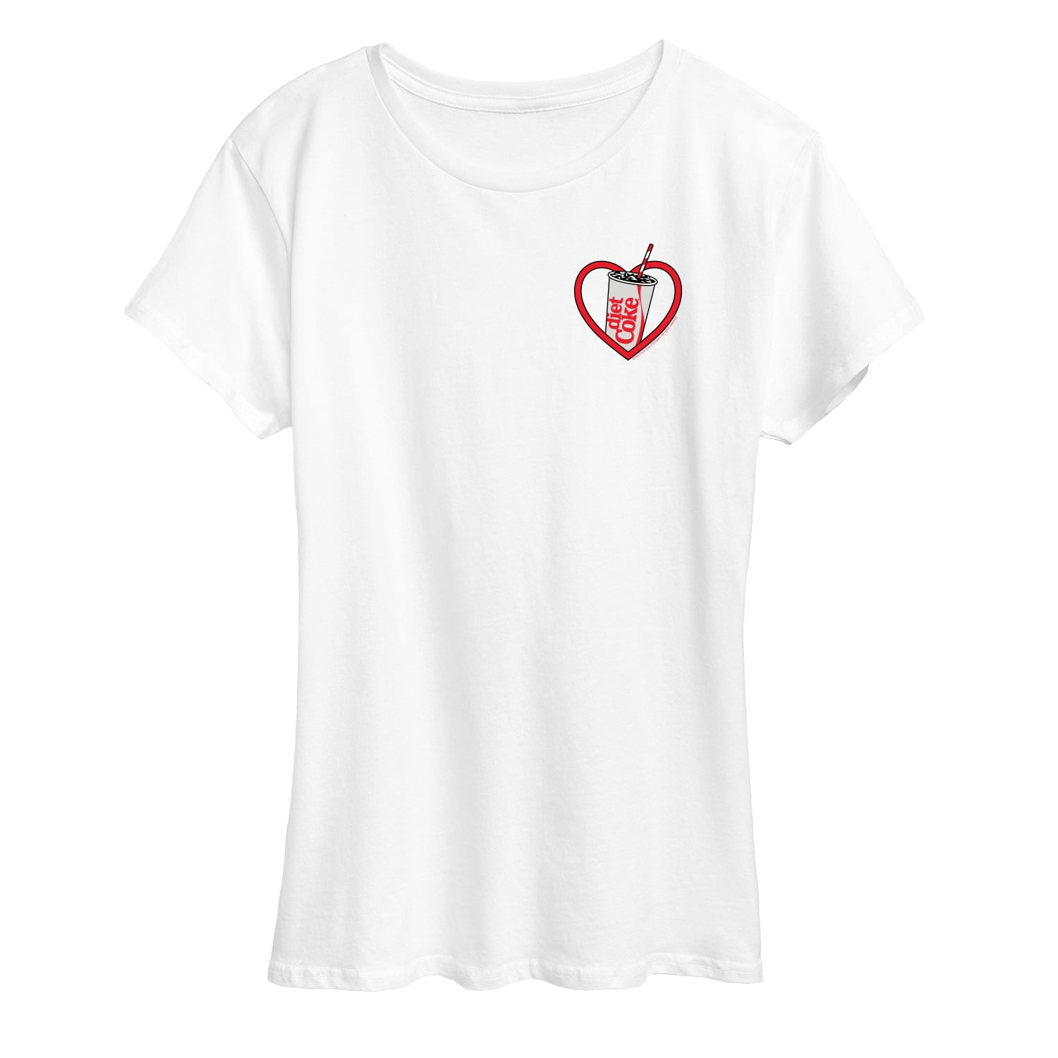 Diet Coke - Heart - Women's Short Sleeve Graphic T-Shirt - Walmart.com