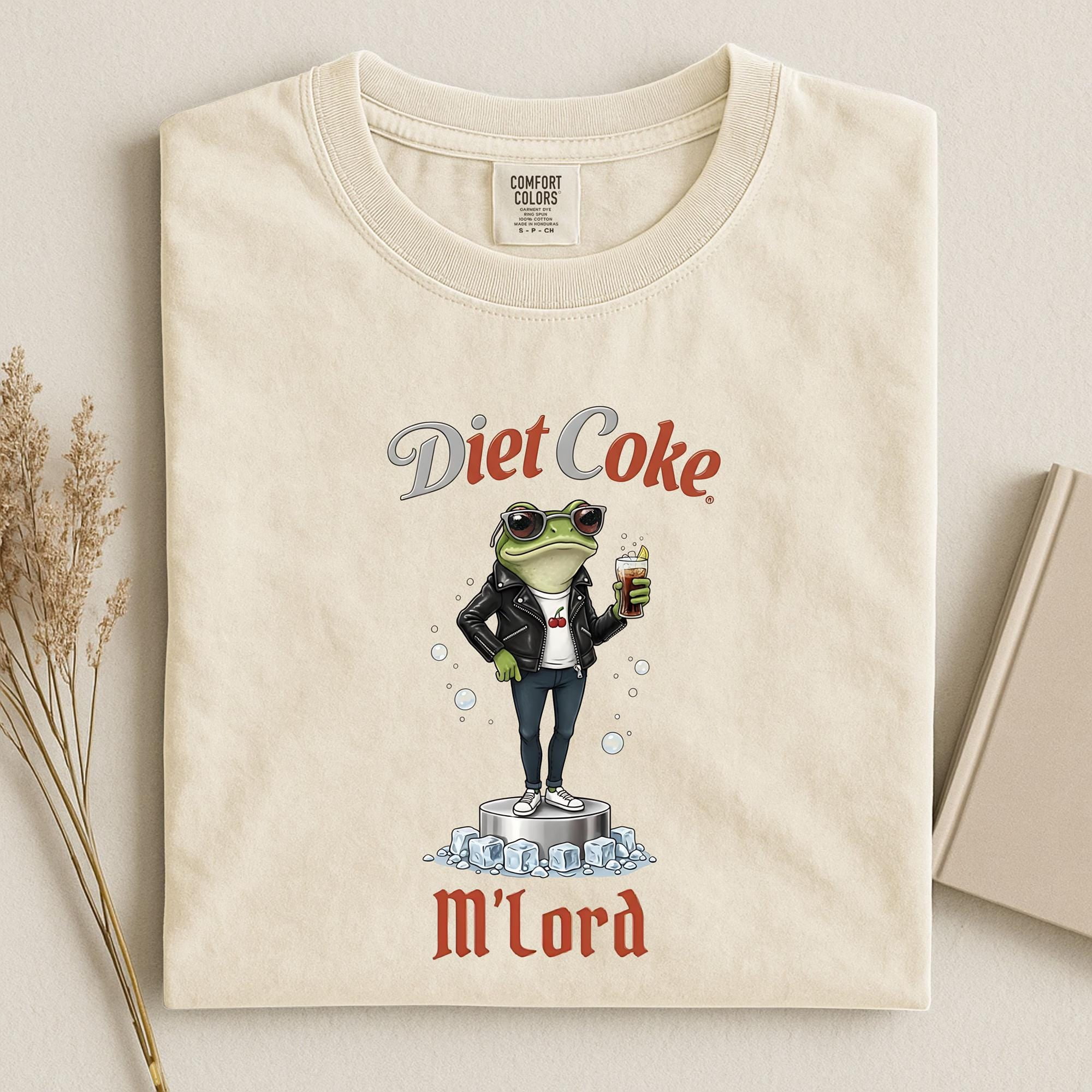 Diet Coke M'Lord Comfort Colors® Diet Coke Shirt, Frog Meme Shirt, Diet ...