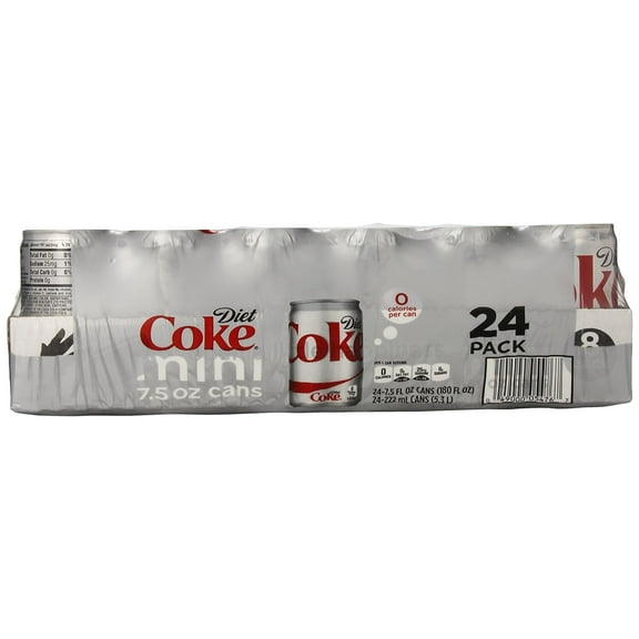 Coca-Cola Mini Cans 7.5oz 30pk, Small Soda Can Pack for Refreshing ...