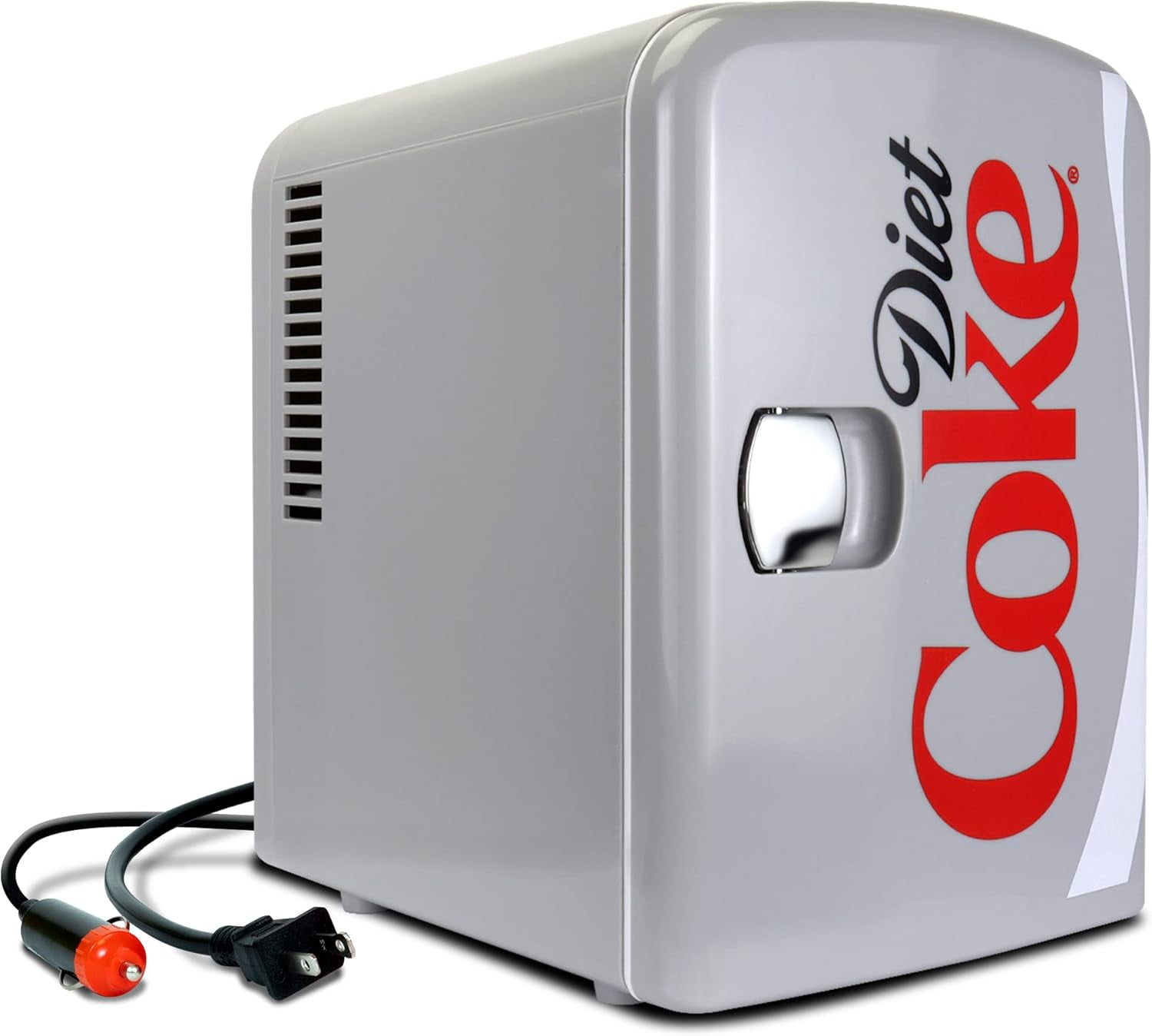 Diet Coke Mini Fridge - 6 Can Refrigerator for Bedroom Office, Portable ...