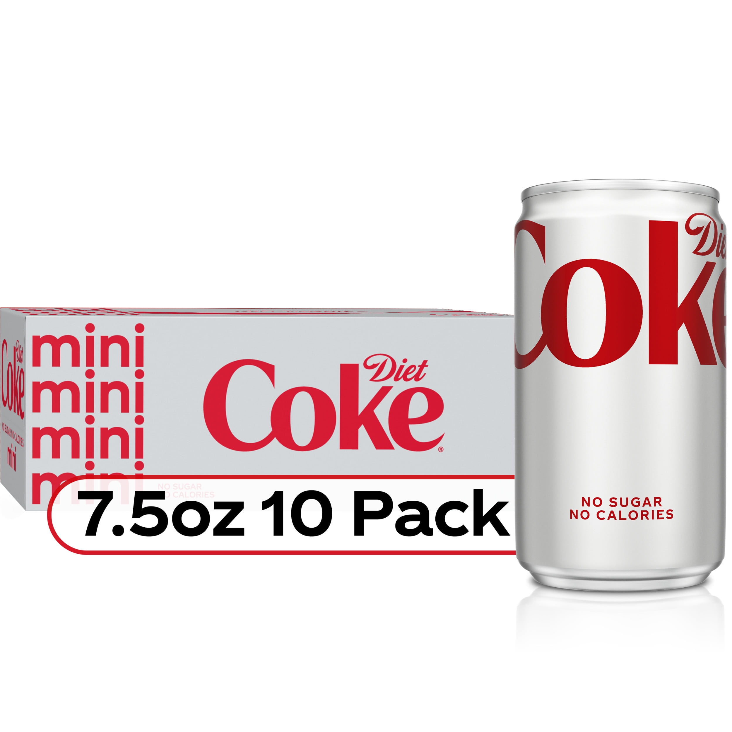 Diet Coke Mini Soda Pop Soft Drink 7 5 Fl Oz 10 Pack Cans Walmart diet-coke-mini-soda-pop-soft-drink-7-5-fl-oz-10-pack-cans-walmart