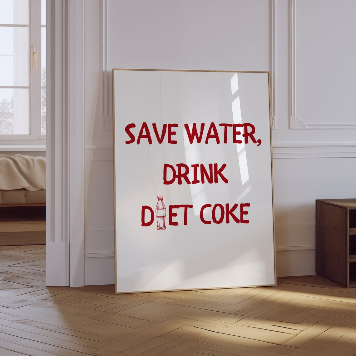 Diet Coke Print, Gilry Kitchen Art #3846, Unframed Poster Size 24x36 ...