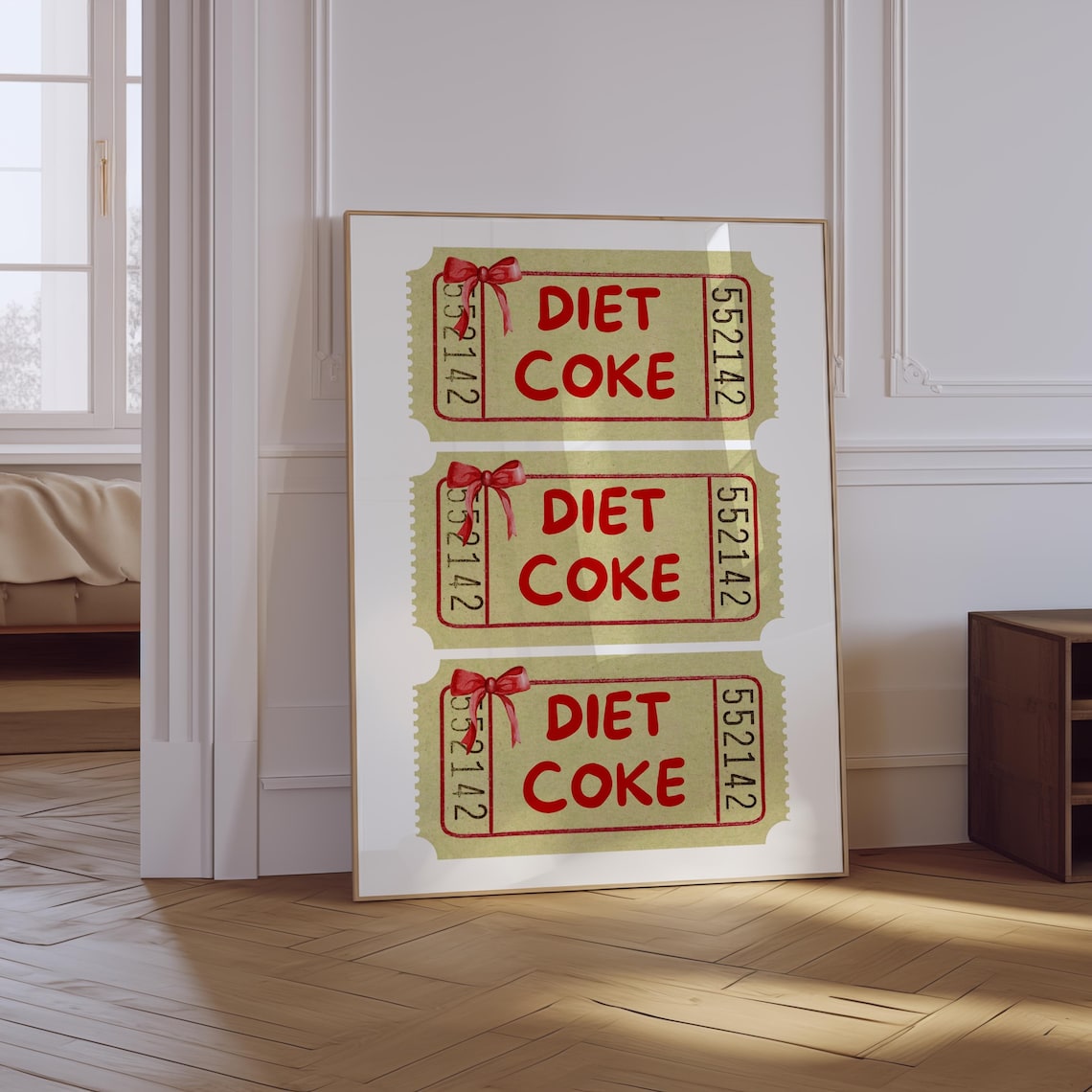 Diet Coke Print, Retro Best Diet Coke Art, Girly Art, Funny Preppy Art ...