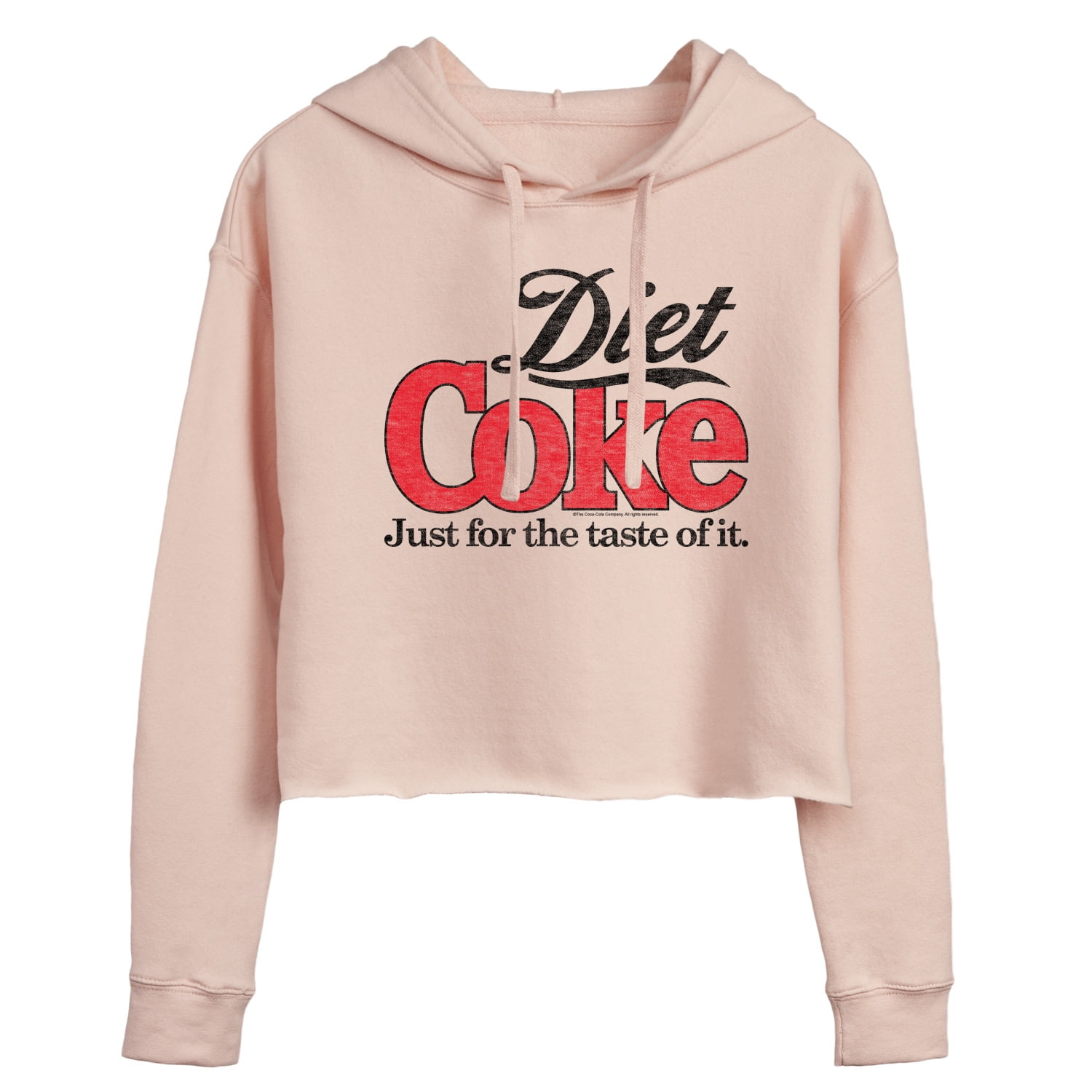Diet Coke - Retro Logo - Juniors Cropped Pullover Hoodie - Walmart.com