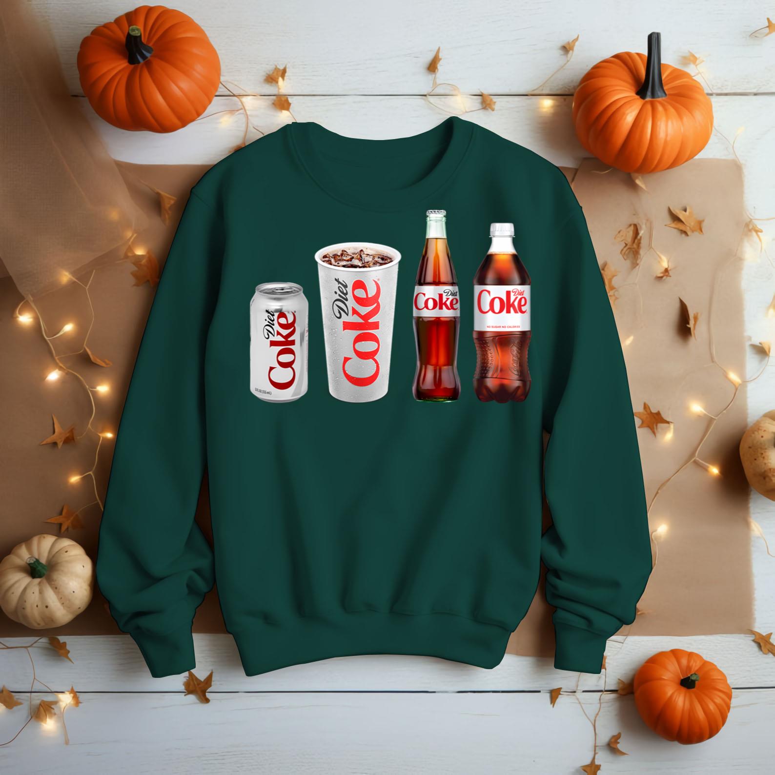 Diet Coke Shirt, Diet Coke Short Sleeve, Diet Coca Cola Crewneck, Gift ...