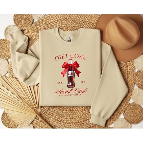 Diet Coke Social Club Crewneck Sweatshirt, Coca Cola Coquette Outfit ...