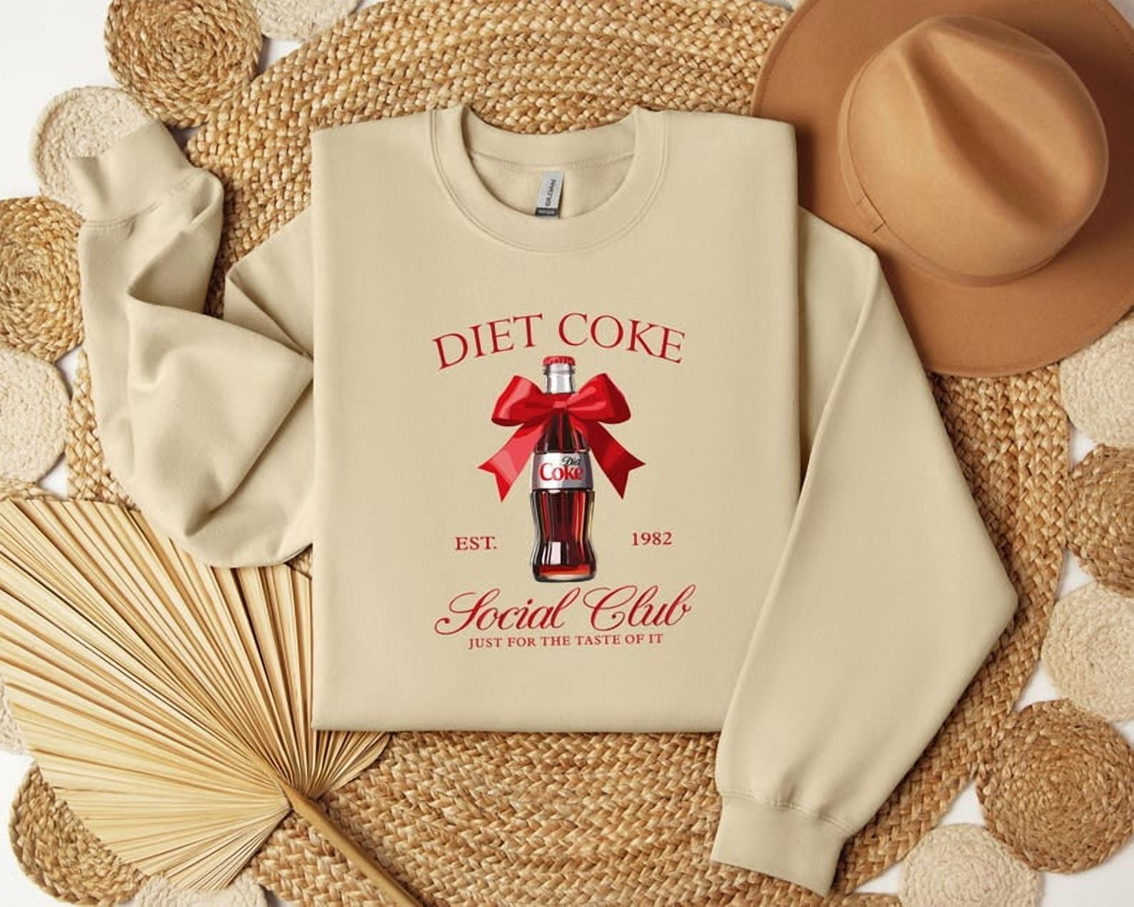 Diet Coke Social Club Crewneck Sweatshirt, Coca Cola Coquette Outfit ...