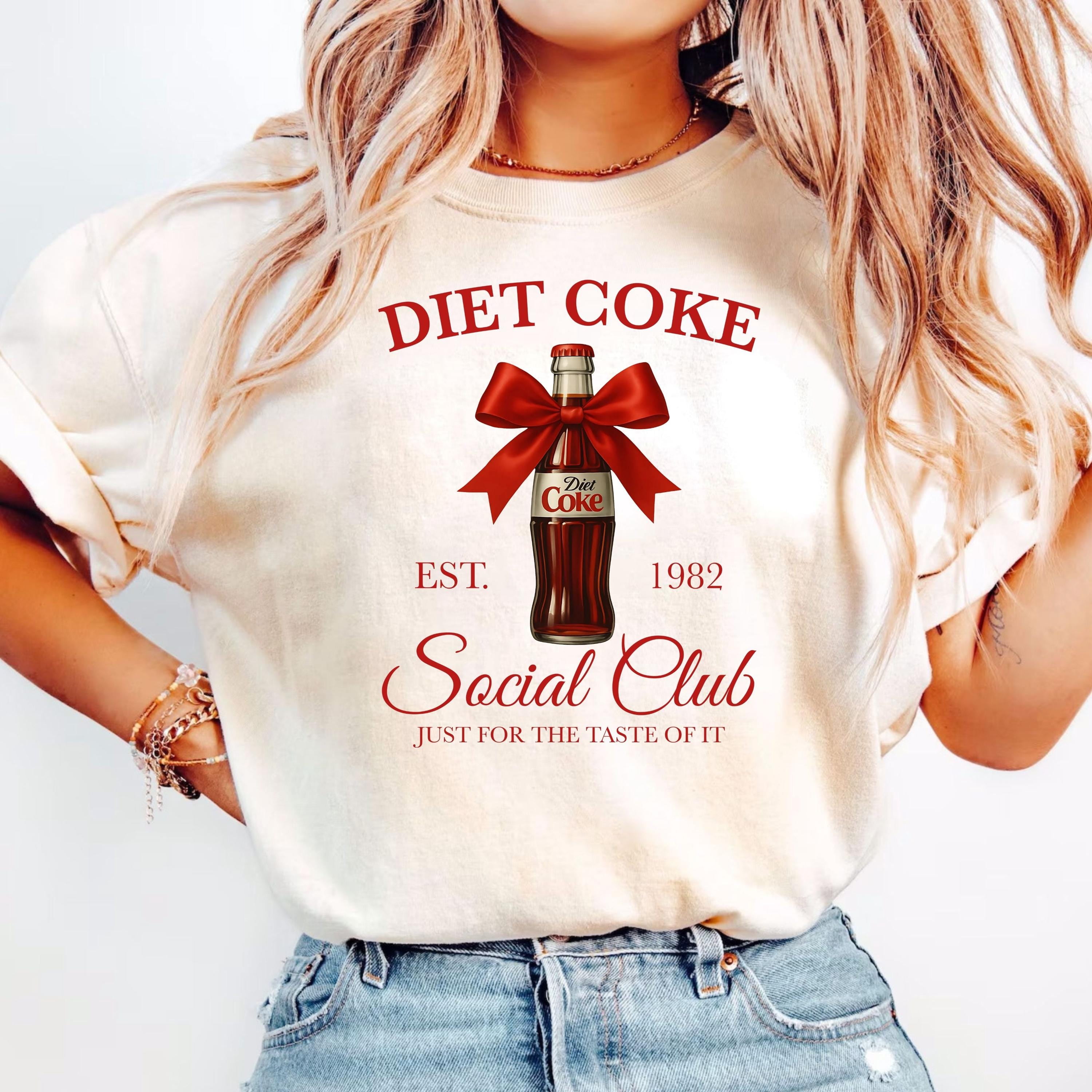 Diet Coke Social Club Shirt, Coquette Cola T-Shirt, Diet Coke Lover ...