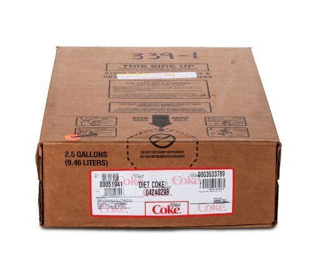 Diet Coke Soda Syrup 2.5 Gallon Bag in Box BIB by Coca-Cola - Walmart.com