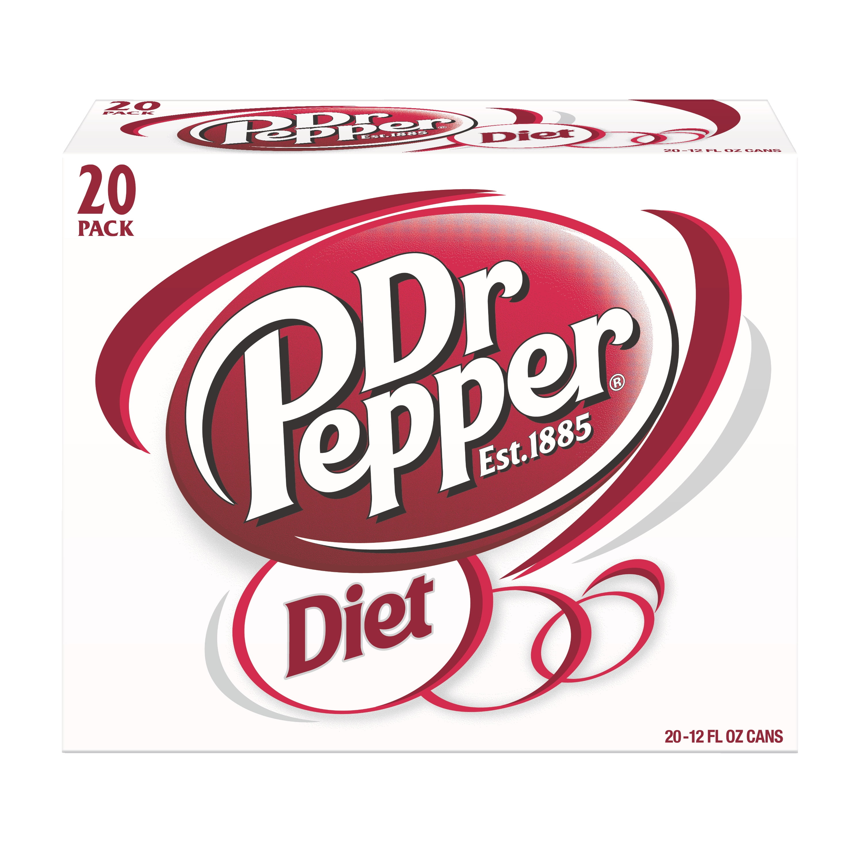 Diet Dr Pepper Soda Pop, 12 fl oz, 20 Pack Cans - Walmart.com