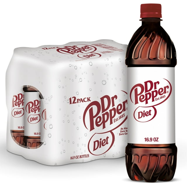 Diet Dr Pepper Soda Pop, .5 L bottles, 12 pack - Walmart.com