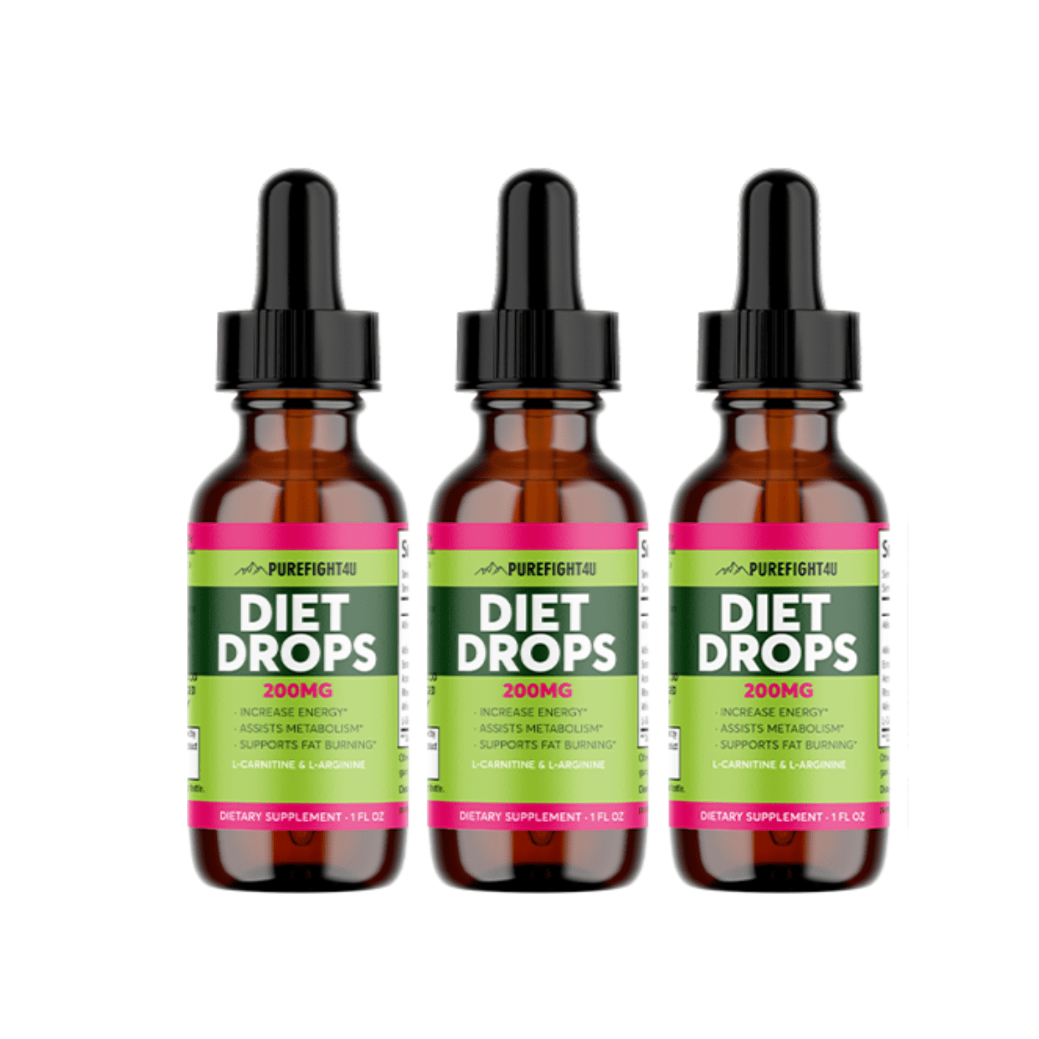 Diet Drops 200 MG Dietary Supplement 1 FL. OZ 10 Bottles - Walmart.com