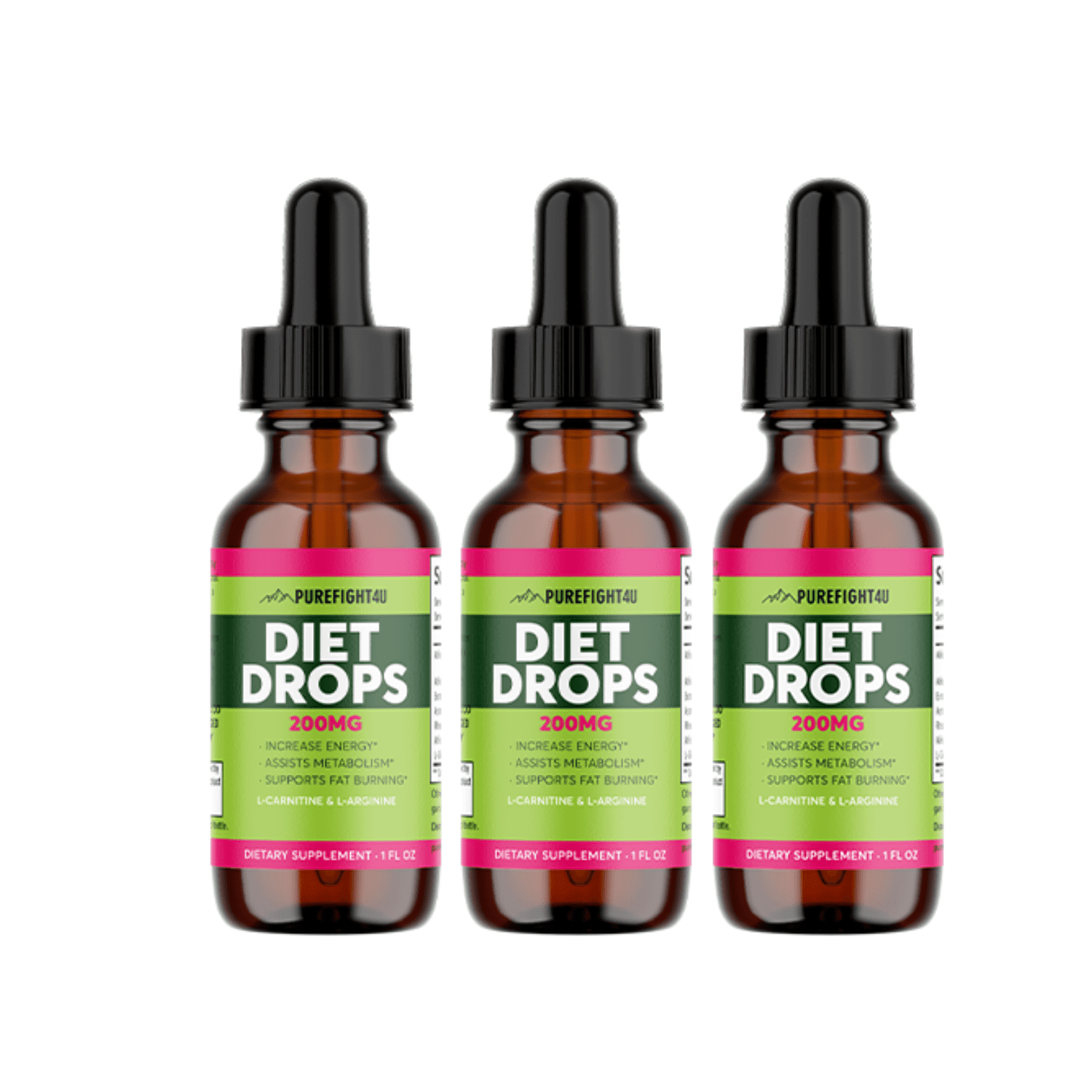 Diet Drops 200 MG Dietary Supplement 1 FL. OZ 12 Bottles - Walmart.com
