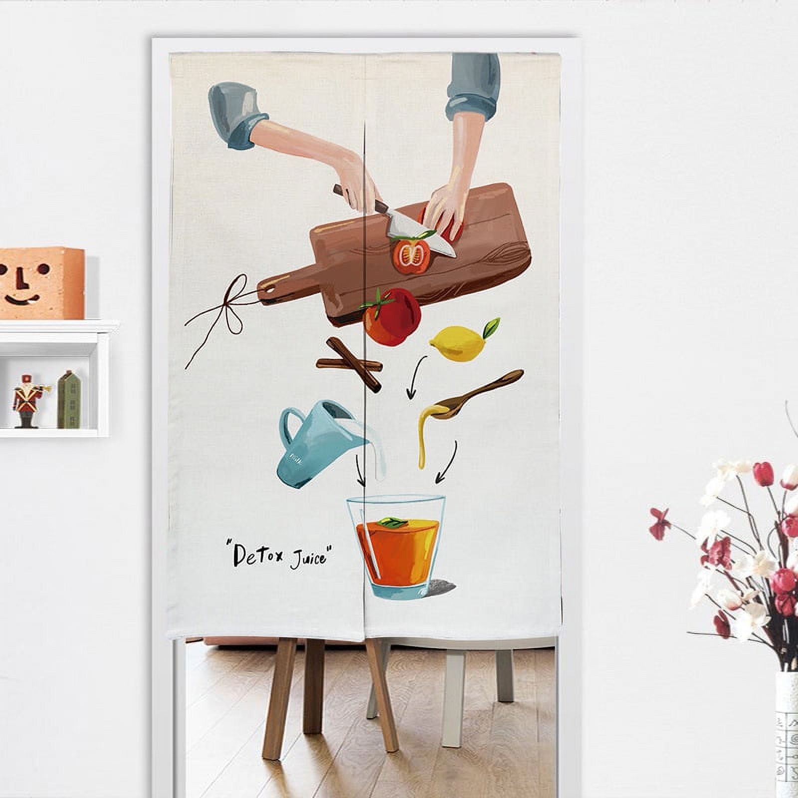 Diet Food Door Curtain Kitchen Partition Curtain Home Bedroom Curtain ...