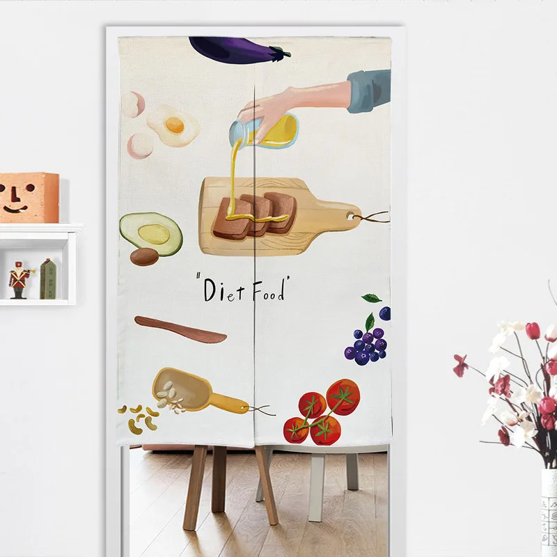 Diet Food Door Curtain Kitchen Partition Curtain Home Bedroom Entrance ...