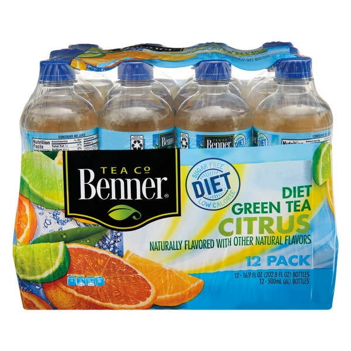 Benner Diet Green Tea Citrus Iced Tea - 12 pack, 16.9 fl oz - Pack of 2 ...