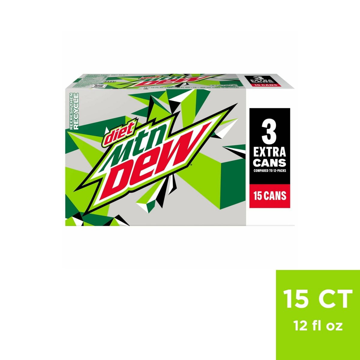 Diet Mountain Dew - 15pk/12 fl oz Cans - Walmart.com
