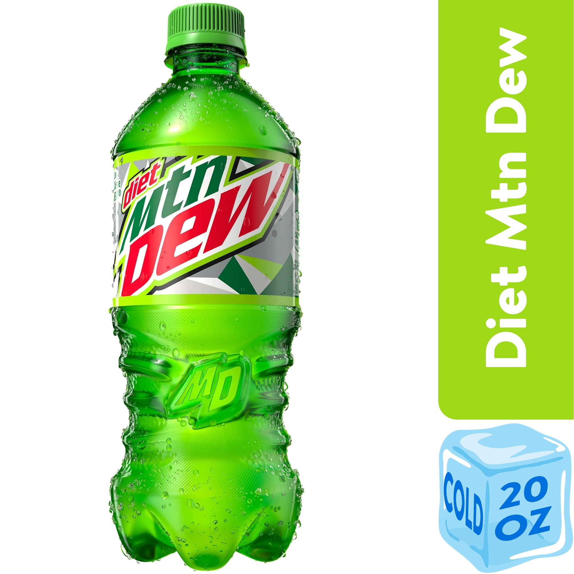 Diet Mountain Dew Citrus Soda Pop, 20 fl oz Bottle - Walmart Business Supplies