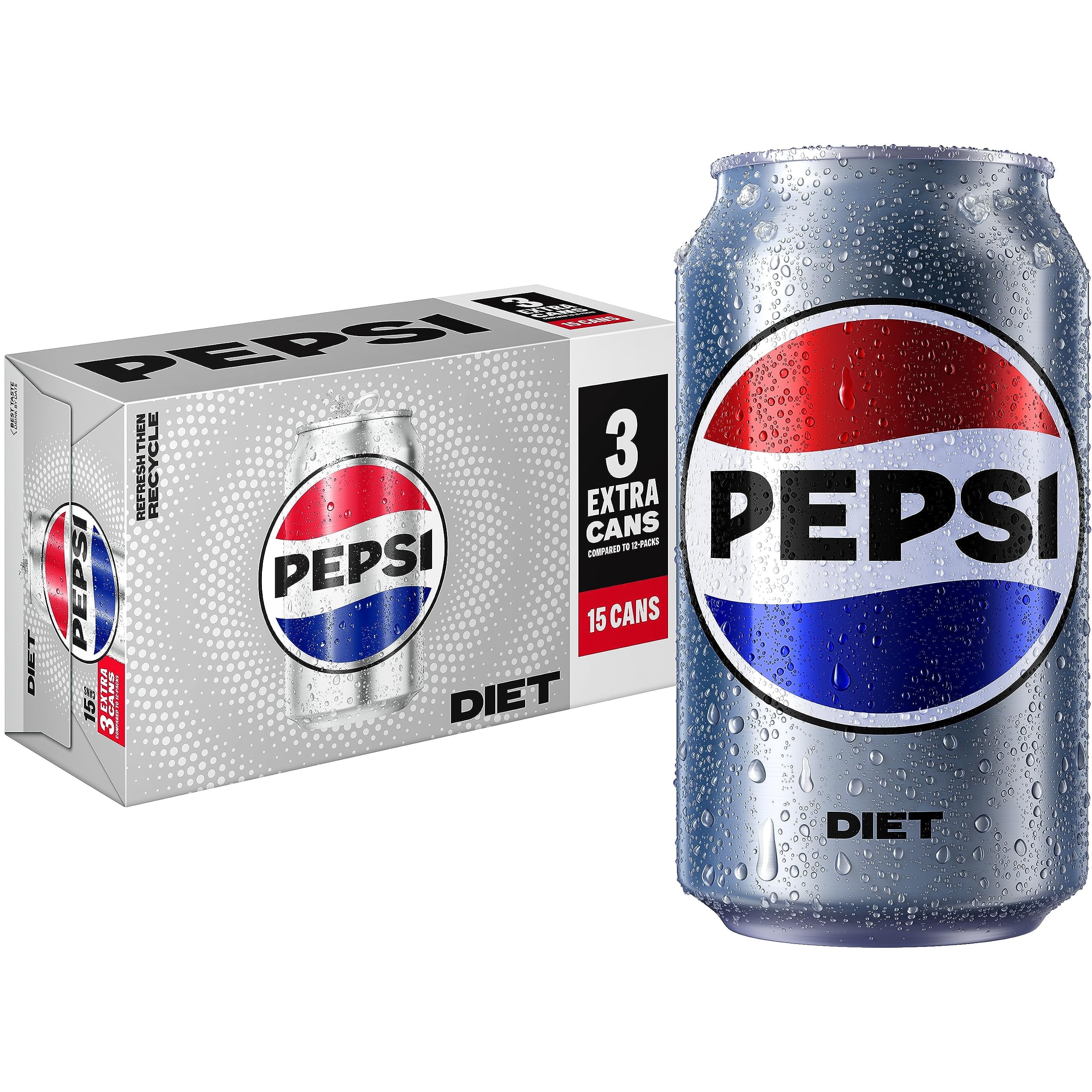 Diet Pepsi, 12Oz Cans (15 Pack) - Walmart.com