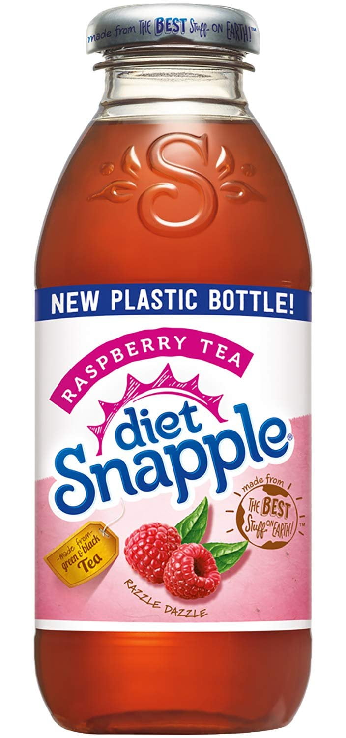 Diet Snapple Raspberry Tea, 16 fl oz 24 Plastic Bottles - Walmart.com