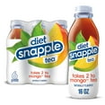 Diet Snapple Mango Tea, 16 fl oz, 6 Pack, All Natural, No Artificial ...