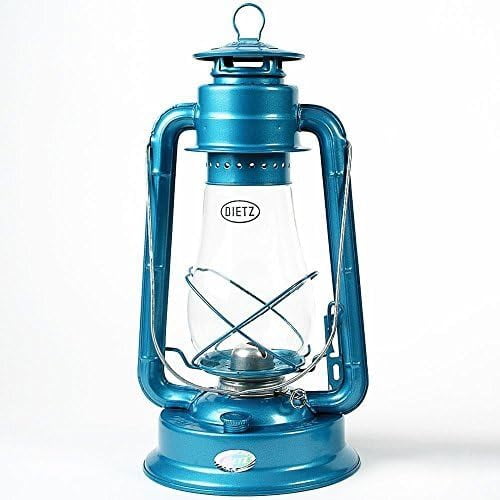 Dietz #80 Blizzard Hurricane Oil Lamp Burning Lantern Blue - Walmart.com