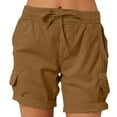 Difdany Bermuda Shorts For Women Cargo Shorts Knee Length 6 Pockets ...
