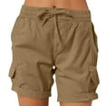 Difdany Bermuda Shorts For Women Cargo Shorts Knee Length 6 Pockets ...