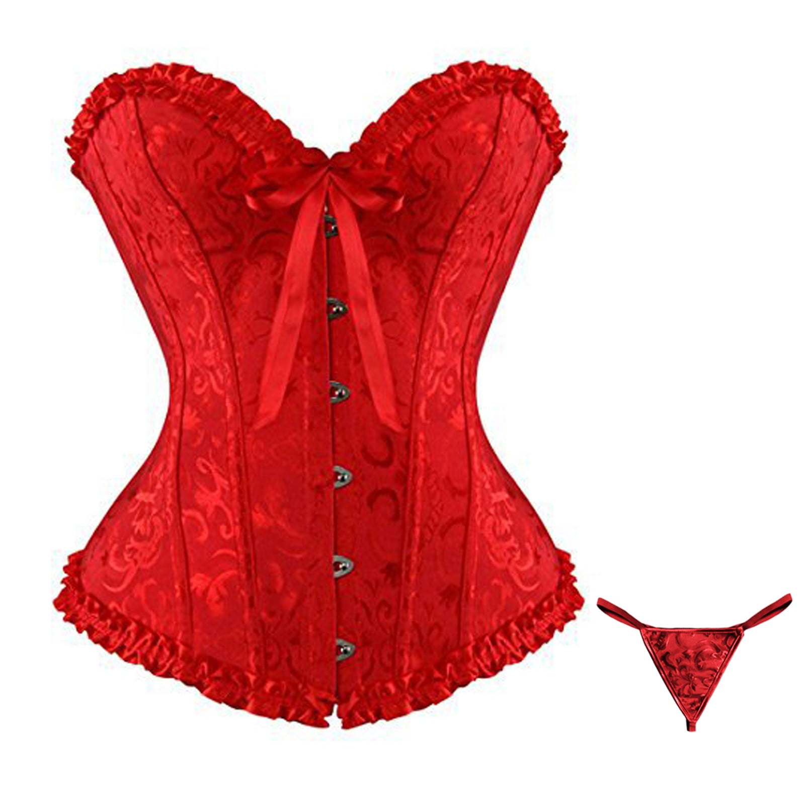 Difdany Underbust Corset for Women, Renaissance Bustier Shapewear, Lace ...