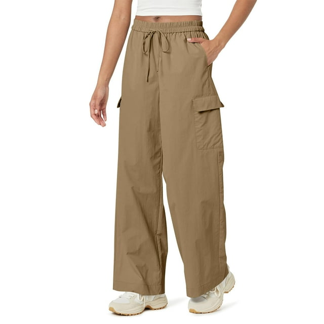 Difdany Womens Pocket Wide Leg Pants Comfortable Dress Pants Womens