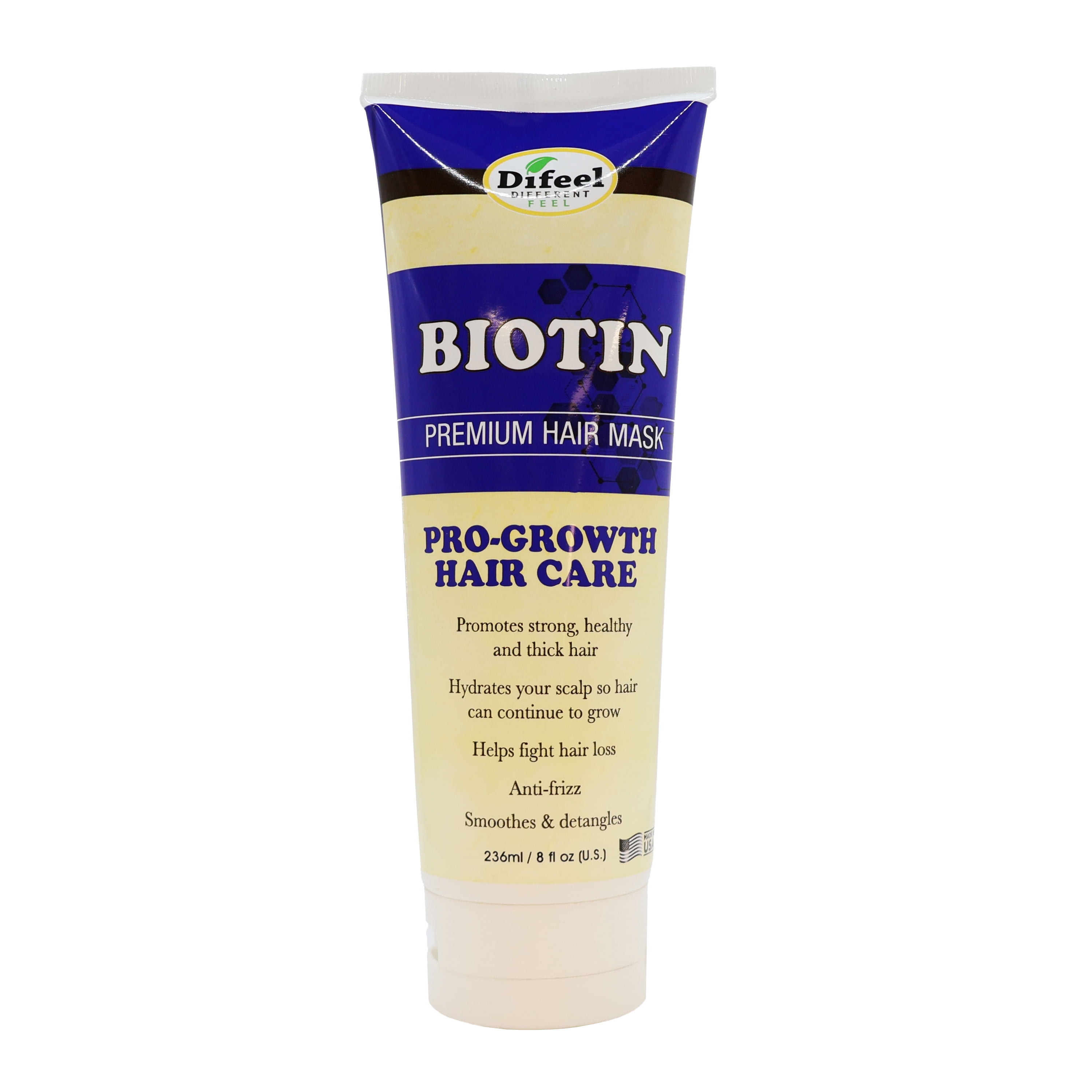 Difeel Biotin Premium Hair Mask Pro Growth Hair Care, 8 Oz., Pack of 12 ...