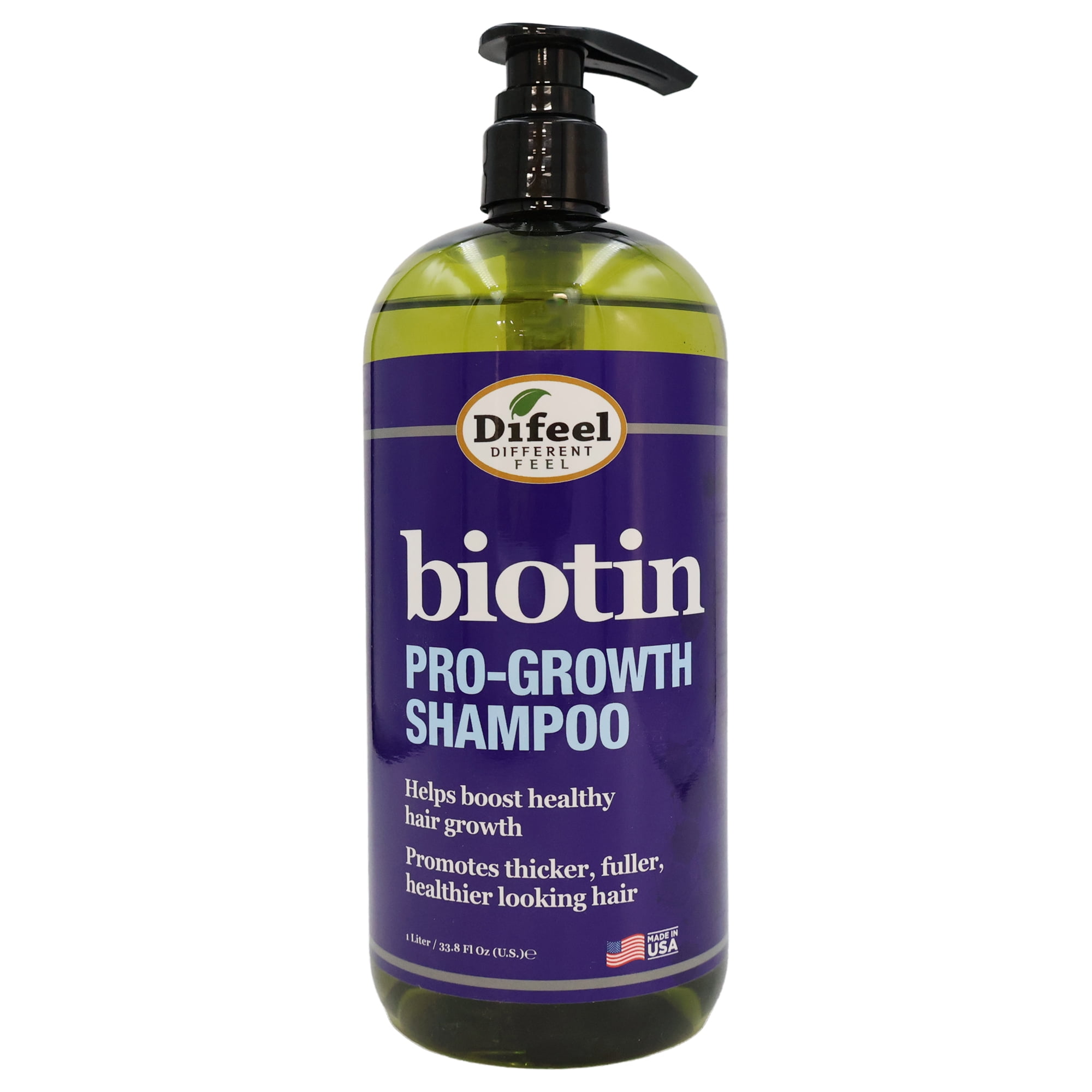 Difeel Biotin Pro-Growth Shampoo, 33.8 Oz., Pack of 2 - Walmart.com