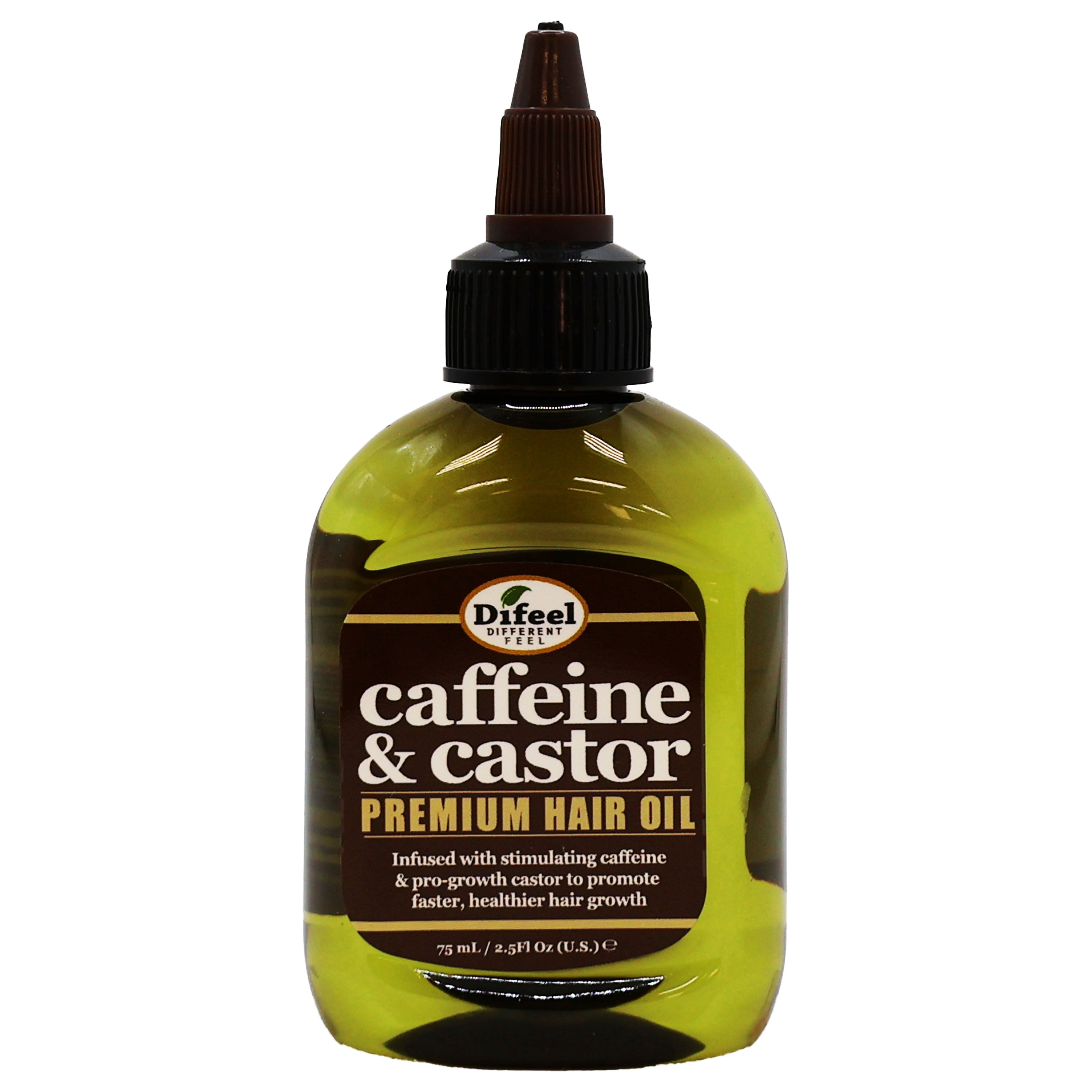 Difeel Difeel Caffeine Castor Premium Hair Oil 2.5 Oz., Pack of 2 ...