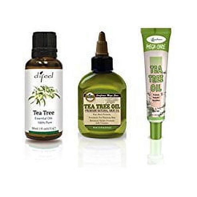 Difeel Hair and Essential Oil - Tea Tree Oil 3 Piece Set - Walmart.com