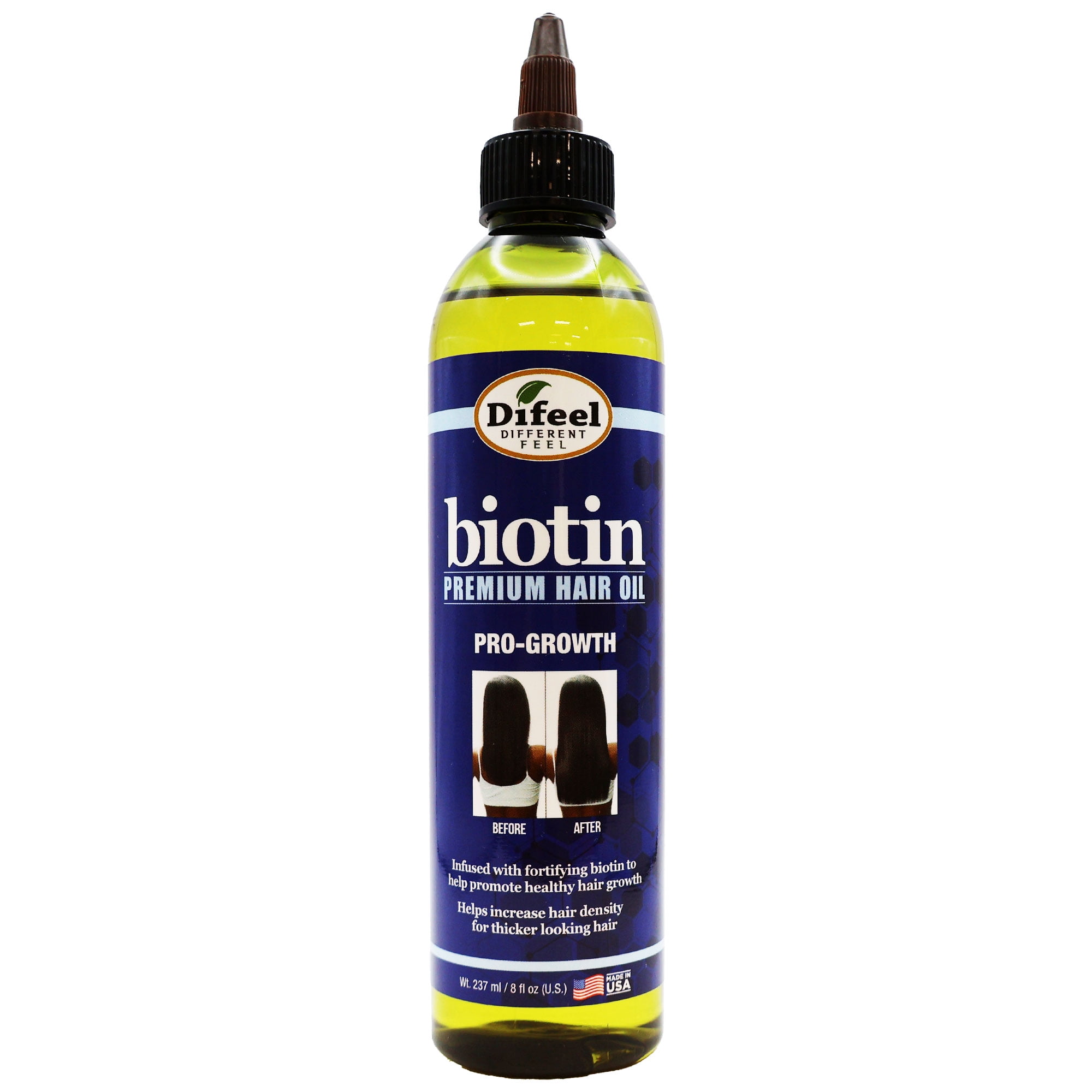 Difeel Premium Hair Oil Biotin Pro-Growth, 8 Oz., Pack of 12 - Walmart.com